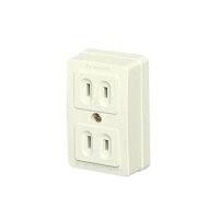 ●メーカー：パナソニック電工 ●型番：WK1021W ●商品名：ダブルコンセント ●巻締端子式 ●ダブルコンセント(送り端子付) ●15A 125V ●適用電線:Φ1.6、Φ2 ●露出ダブルコンセント 【注意事項】 ●施工には電気工事士の免...