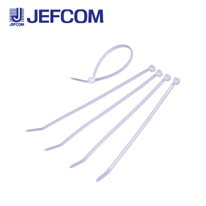商品詳細製造ジェフコム品番JCT-H360仕様・品番：JCT-H360・材質：ナイロン66・全長：364mm・幅：7.8mm・結束径：φ105mm・入数：50・個装サイズ・質量：W130×D400×H50mm・280g・1個口・原産国：日本...