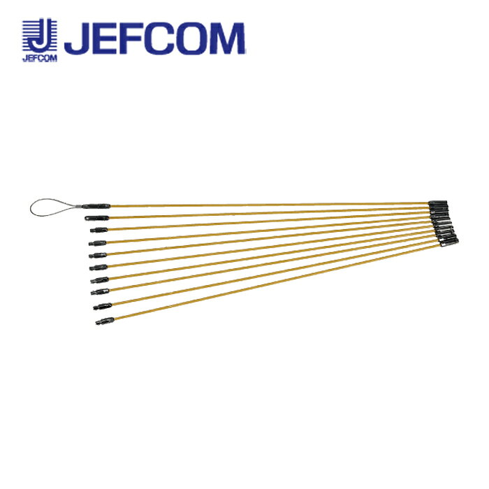 商品詳細製造ジェフコム品番JEF40-50仕様・品番：JEF40-50・ロッドの長さ：0.5m・ロッド数：φ4.0m×10本・付属先端金具：ワイヤーロック金具×1個、横穴先端金具×1個・本体サイズ・質量(質量は収納袋込)：4mm×4mm×5...