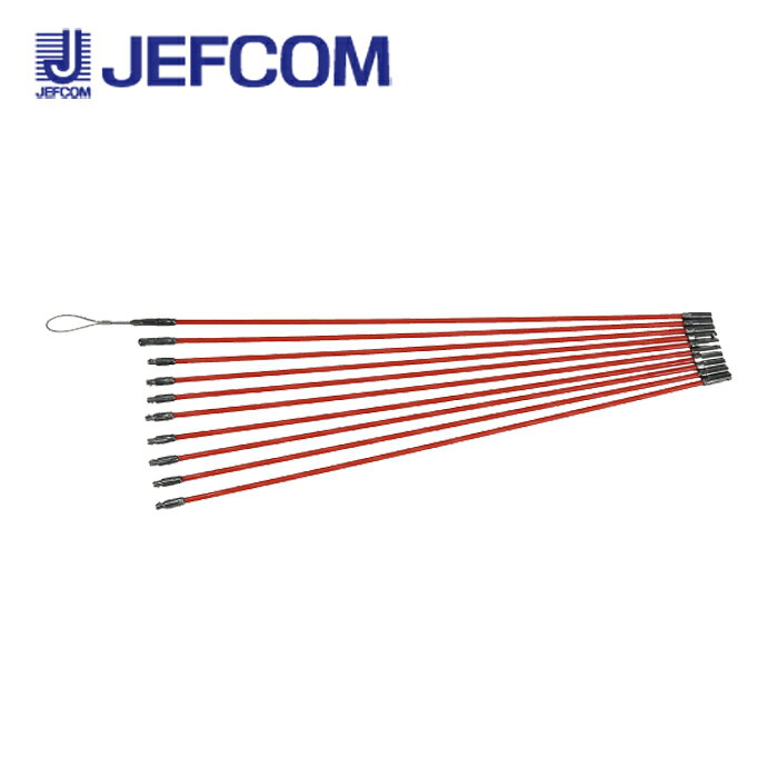 商品詳細製造ジェフコム品番JEF50-50仕様・品番：JEF50-50・ロッドの長さ：0.5m・ロッド数：10本・ロッド径：φ5.0mm(φ4mm+PP被覆)・ロッド色：オレンジ・付属先端金具：ワイヤーロック金具×1個、横穴先端金具×1個・...