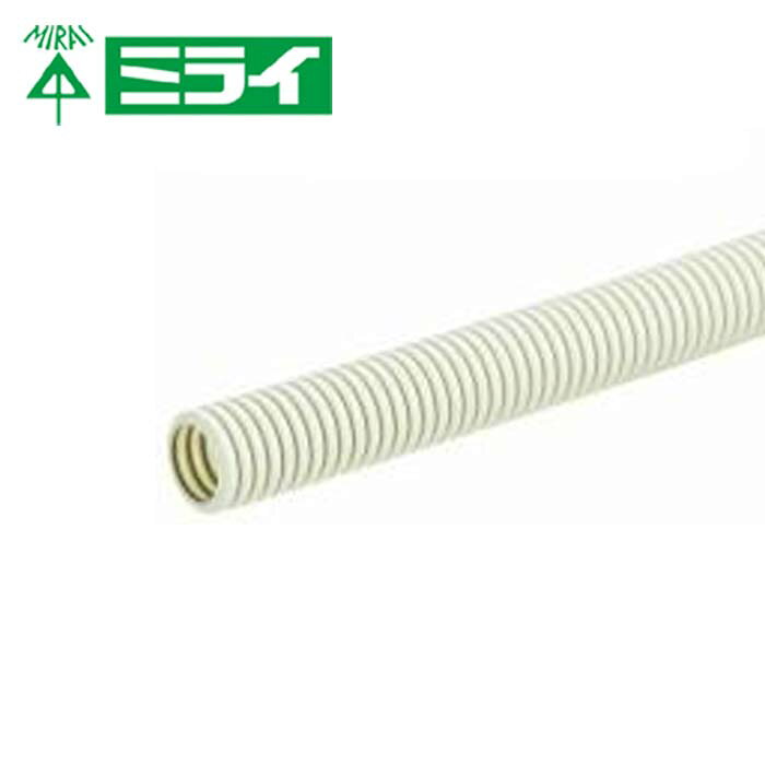 露出、埋没両用(自己消火性) 色:ベージュ 合成樹脂製可とう管 ・PF単層波付管 外径(φDmm):45.5 ・近似内径(φdmm):36 長さ(把m):30 重量(把kg):約7.6 適合付属品タイプ:Gタイプ、ワンタッチ型、ビス型、クイ...