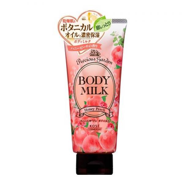 【商品名】 プレシャスガーデン ボディミルク ハニーピーチの香り 【このような場合に】 乾燥肌の方の保湿ケアに。 【保管上の注意】 (1)ご使用後は、キャップをきちんとしめてください。 (2)極端に高温または低温のところ、日のあたるところに...