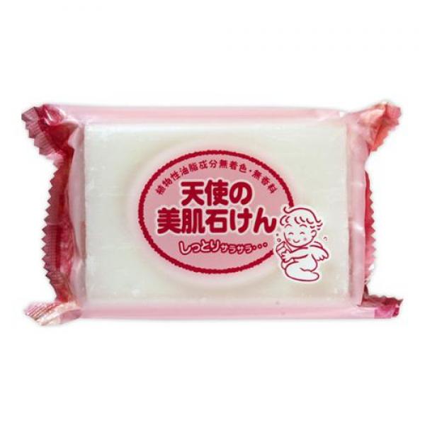 【商品名】 天使の美肌石けん 固形石けん 【このような場合に】 全身に使える肌に優しい石けん 【製造販売会社】 大明化学工業 【ご使用について】 ・よく泡立ててから、顔・全身にお使いください。 ・石けん特有の香り（石鹸臭）や変色（黄色に変色...