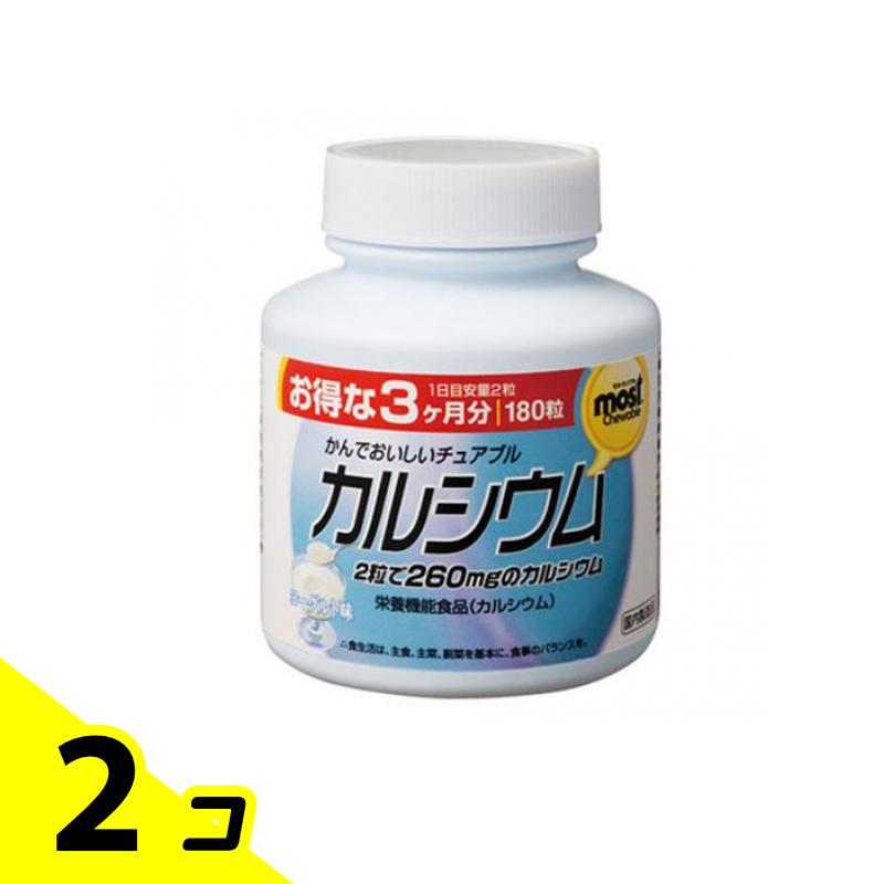 【商品名】 MOSTチュアブル カルシウム 【このような場合に】 毎日の健康に 【製造販売会社】 オリヒロ（ORIHIRO） 【ご使用について】 1日に2粒を目安 【原材料】 麦芽糖、乳糖、ぶどう糖、ドロマイト、カゼインホスホペプチド（乳成...