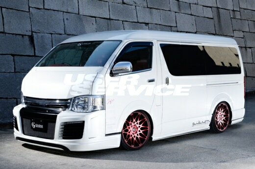 【メーカー名】GIBSON/ギブソンGRAFAM Duo/グラファム デュオ【適合車種】トヨタ　ハイエース【年式/型式】200系/3型ミドルルーフ　ワイド【商品名】フロントバンパースポイラー【セット内容】-【塗装/未塗装】未塗装【カラー】-...