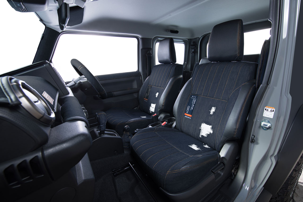 【メーカー名】grace/グレイスM.I.C DENIM インディゴ【適合車種】スズキ　ジムニーノマド【年式/型式】2025.04〜/5door/　4人乗り【商品名】シートカバー 1台分【セット内容】1台分【塗装/未塗装】-【カラー】生地:...