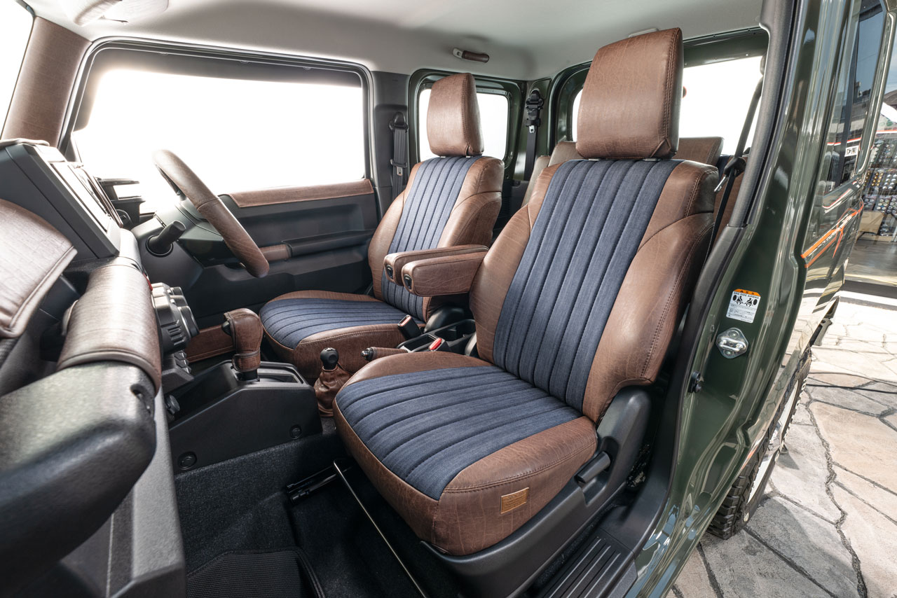 【メーカー名】grace/グレイスアンティークデニム インディゴ【適合車種】スズキ　ジムニーノマド【年式/型式】2025.04〜/5door/　4人乗り【商品名】シートカバー 1列目のみ【セット内容】1列分のみ【塗装/未塗装】-【カラー】ヴ...
