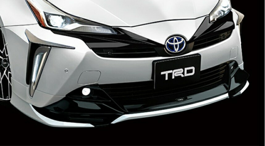 【メーカー名】TRD/ティーアールディー【適合車種】トヨタ　プリウス【年式/型式】2018.12〜MC、FMCまで　※適合についてはお問い合わせください。/ZVW50/ZVW51/ZVW55/　PVM付車用【商品名】フロントスポイラー Ag...