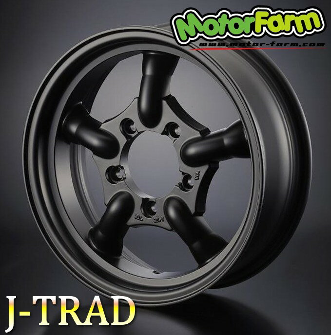 【メーカー名】MOTOR FARM/モーターファームJ-TRAD/ジェイトラッド【適合車種】【サイズ】16インチ 5H139 5.5J +20 4本【商品名】ホイール【セット内容】-【塗装/未塗装】-【カラー】マットブラック【素材】-【特記...