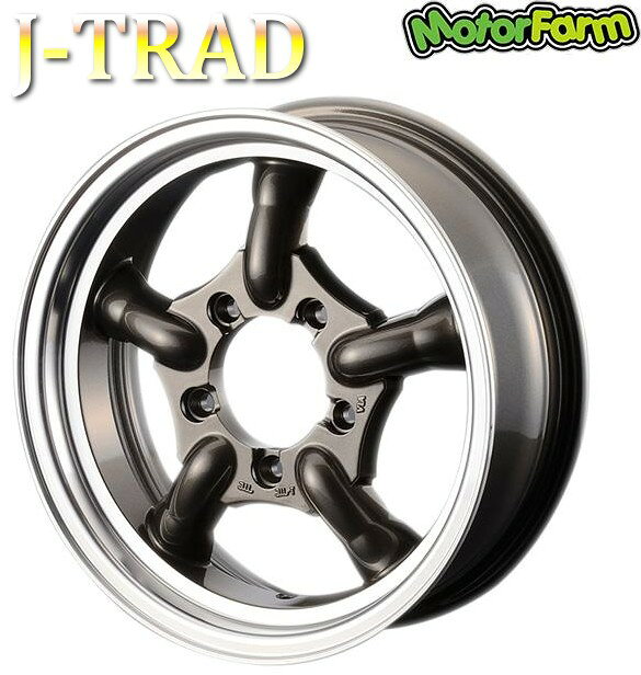 【メーカー名】MOTOR FARM/モーターファームJ-TRAD/ジェイトラッド【適合車種】【サイズ】16インチ 5H139 5.5J +20 4本【商品名】ホイール【セット内容】-【塗装/未塗装】-【カラー】ガンメタリック/DCリム【素材...