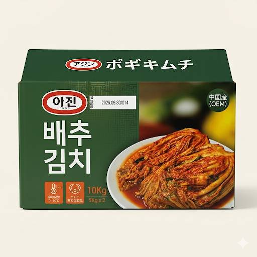 アジンの白菜キムチは、本場韓国の味をそのままに、うま辛さと甘さ、酸味の絶妙なバランスが特徴です。業務用として5kgと10kgの大容量で提供されており、お徳用として長期保存が可能です。発酵食品としての深い味わいが、さまざまな料理に活用でき、食...