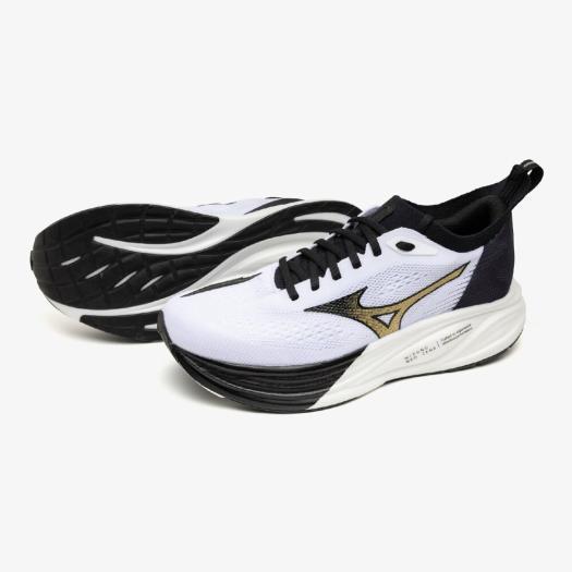 ミズノ ミズノネオゼン2 オリガミパック MIZUNO NEO ZEN2 ORIGAMI PACK メンズ ランニングシューズ J1GC268201 ホワイト×ブラック×ゴールド 2E ジョギング ファンラン レーシング マラソン 弾むよう...