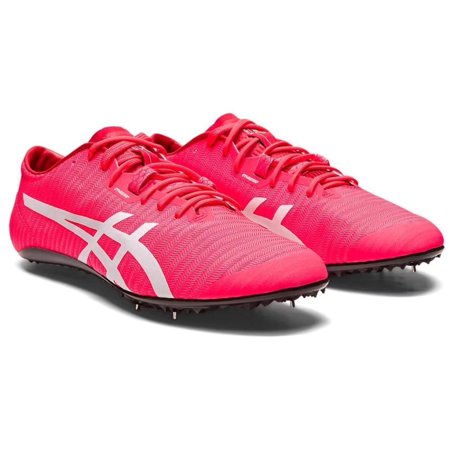 アシックス ジェットスプリント 2 JETSPRINT 2 ユニセックス 男女兼用 陸上スパイク 1093A118-702 DIVA PINK/WHITE スタンダードフィット 短距離用 100-400m 陸上競技 オールウェザートラック専...