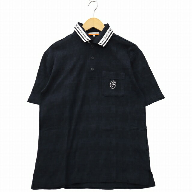 【中古】カステルバジャック CASTELBAJAC ロゴ刺繍 半袖 胸ポケット ポロシャツ 3 BLACK ブラック 7713-8408 メンズ 【ベクトル 古着】 260501ブランドカステルバジャック CASTELBAJAC表記サイズメ...