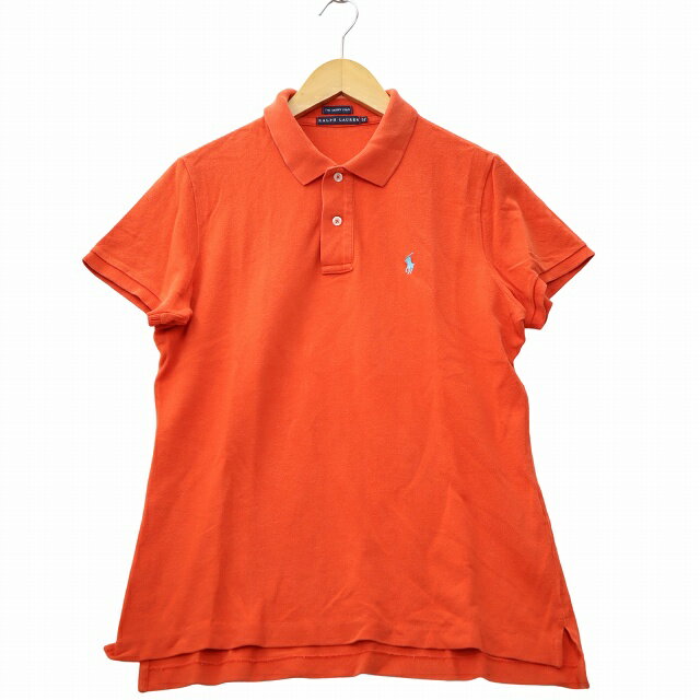 【中古】ラルフローレン RALPH LAUREN 90〜00s スモールポニー ロゴ刺繍 半袖 コットン ポロシャツ 5F RED レッド レディース 【ベクトル 古着】 260607ブランドラルフローレン RALPH LAUREN表記サイ...