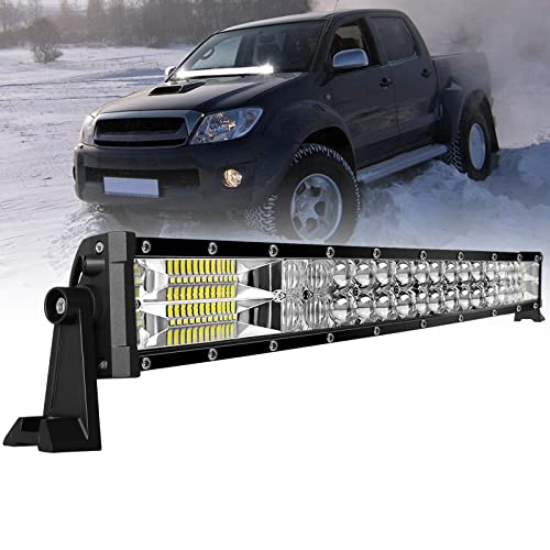ブレイブ・ウェイ LED作業灯 12V/24V兼用 80连 32インチ LEDライトバー車 240W高出力チップ 35000LM 抗酸化アノードコーティング 防水防塵防磨防振 IP68防水LED作業灯 広角 汎用ワークライト 車外灯 デッキ...