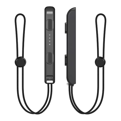 Switch用 ジョイコン Switch用リストストラップ Joycon リストストラップ ゲームパッド用 リストストラップ 落下防止 締め付け調整可能 コントローラー用 ブラック 1組・製品仕様スイッチリストストラップ：2本。特徴：コンパ...