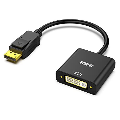 BENFEI DisplayPort(ディスプレイポート) - DVI 変換ケーブル オス-メス・コンパクトなデザイン-コンパクトに設計されたポータブルBenfeiDisplayPort-DVIアダプターは、DisplayPortポートを備...