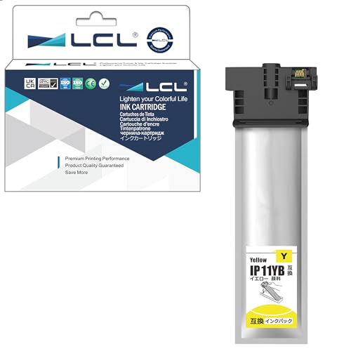 LCL エプソン用 IP11 IP11B IP11YB 顔料 (1パック イエロー) 互換インクカートリッジ 大容量 対応機種： PX-M887F PX-S887・購入注意間違った商品が購入されることを避けるため、ご注文の前に、商品画像2枚...