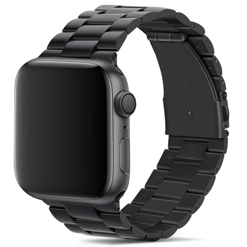 なステンレス鋼バンドコンパチブル Apple Watch バンド 49mm 46mm 45mm 44mm 42mm・対応機種：Apple Watch シリーズ 10 シリーズ 11 シリーズ 12 (42mm) シリーズ 9 シリーズ8 シ...