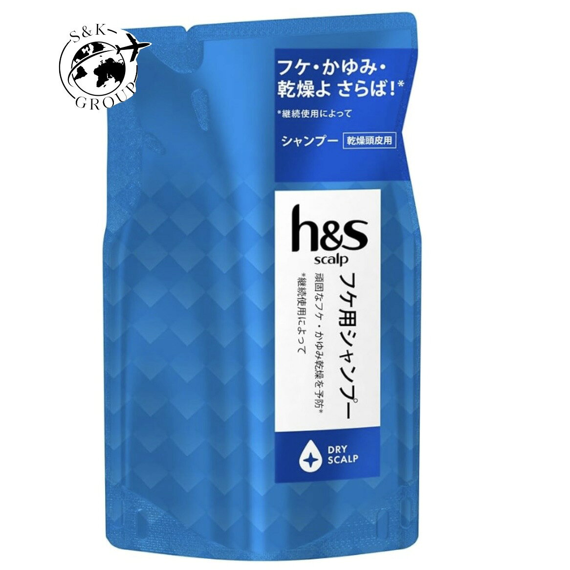h&s scalp(エイチアンドエス スカルプ) h&s(エイチアンドエス) scalp スカルプ薬用シャンプー ドライ 詰め替え 300mL 300ミリリットル (x 1) フケ・かゆみ・乾燥よ さらば! STEP1 シャンプー ウォータ...