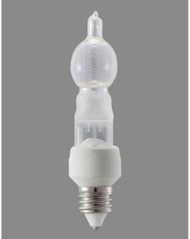 ・商用電圧で使用できる片口金形のハロゲン電球です。・中でも発光管に赤外反射膜を塗布した省電力形のマルチレイアPROが主流になっています。※楕円形のバルブに赤外放射を反射する干渉膜を設けていますので、ランプ個々で若干光色に差が出ることがありま...