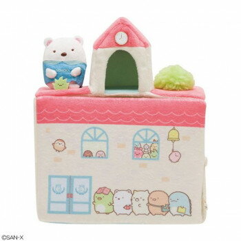 学校ごっこができるすみっコハウス登場!お持ちのてのりぬいぐるみと組み合わせてたのしく遊べる。サイズ約215×190×80mm個装サイズ：22×19×10cm重量個装重量：100g素材・材質ソフトボアセット内容すみっコハウス(学校)、てのりぬ...