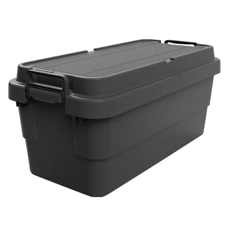製品情報 容量 70L 質量 3.93kg 外形寸法 幅780mm×奥行390mm×高さ357mm 有効内寸 幅680mm×奥行305mm×高さ292mm 天板耐荷重 100kg 材質 ポリプロピレン 室内で収納家具としてや、キャンプや釣り...
