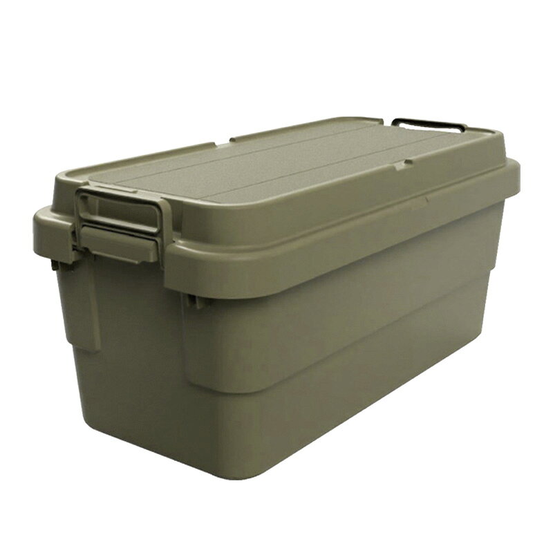 製品情報 容量 70L 質量 3.93kg 外形寸法 幅780mm×奥行390mm×高さ357mm 有効内寸 幅680mm×奥行305mm×高さ292mm 天板耐荷重 100kg 材質 ポリプロピレン 室内で収納家具としてや、キャンプや釣り...