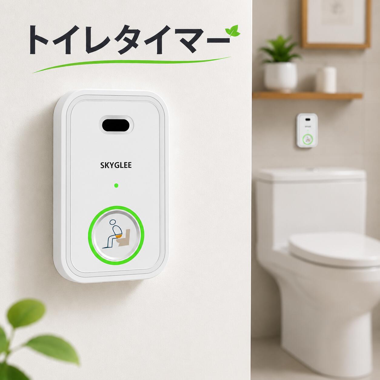 【人感センサー搭載・自動で計測開始】 人がトイレに入ると自動で感知し、計測をスタート。退出すると自動でリセットされるため、ボタン操作は不要です。毎回タイマーを押す手間がなく、自然にトイレ時間を意識できます。 【5分ごとの4段階リマインダー】...