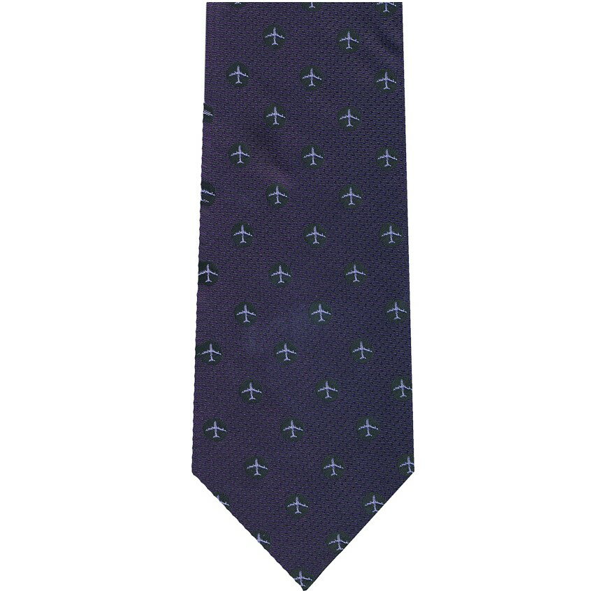 ※この商品は限定入荷品です。在庫限りとなりますのでご了承ください。 ※モニターにより、色の見え方が実際の商品と異なる場合がございます。飛行機のシルエットが描かれたドット柄ネクタイです。 年齢・シーンを問わずにお使いいただけます。 プレゼント...
