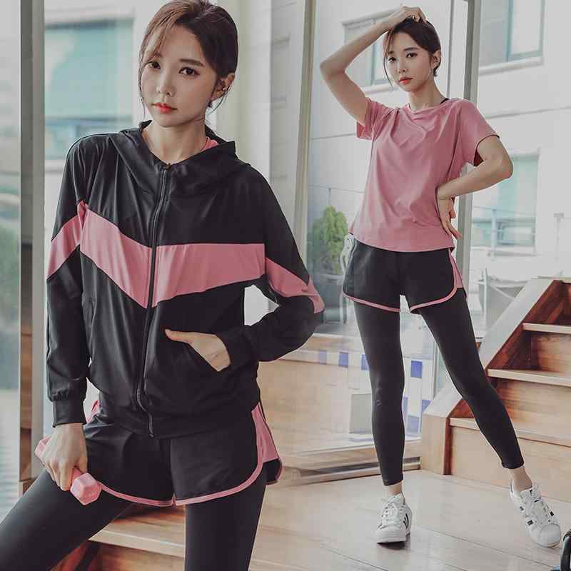 ヨガ 服の 女性 セットの ゆったりと した 速 乾 五点 セットの ランニング スポーツ 女性 フィットネス 服 ジムソースカテゴリ: 現物製品カテゴリ: セット適用性別: 女性パターン: 純色誤差範囲: 1 ~ 2cm季節にぴったり: ...
