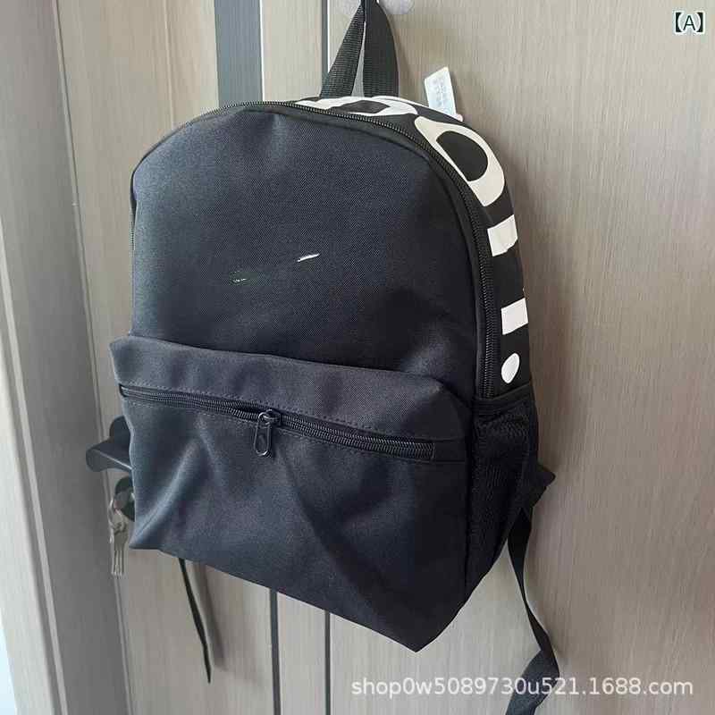 跨 境新 款小双 背 小 书包 背 包 厂家 男 双肩 包 潮流 包 经典 斜 挎包 儿童 学生颜色: 黒色白标,黒色灰标,黒色藍标,黒色荧光绿,米白色,白配紫,深藍色黄标,深藍色藍标,宝藍色白字,宝藍色黄标,浅绿色藍标,浅绿色红标,肉粉色...