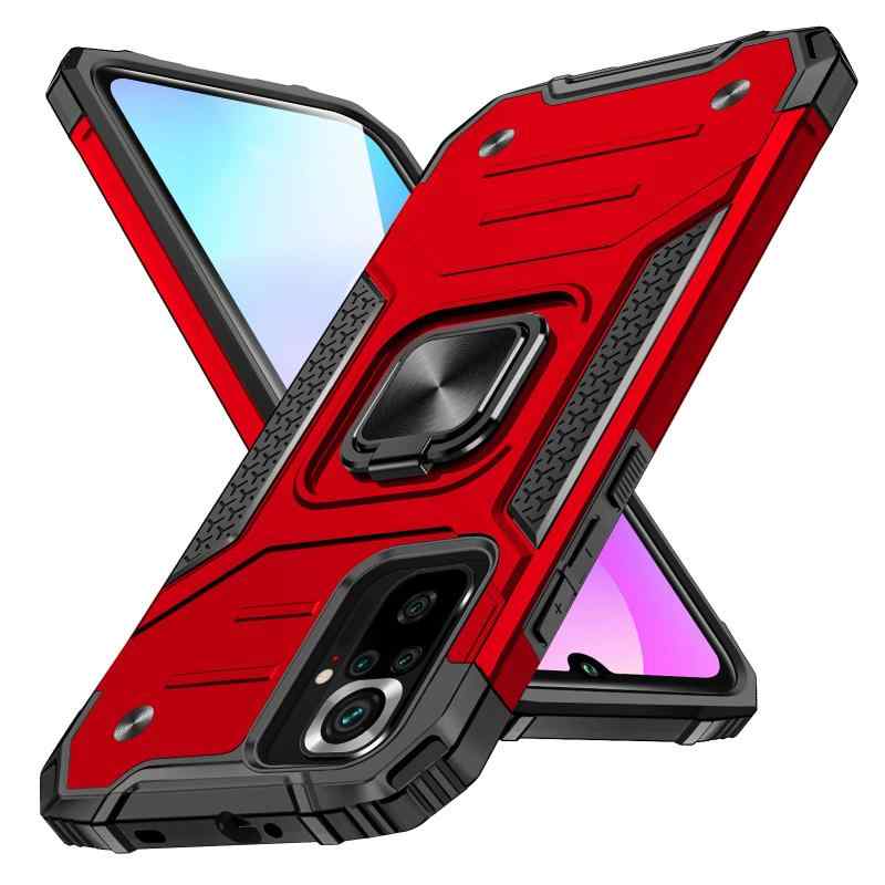 WACJOSD 対応 Redmi Note10 pro 用の ケース リング付き 耐衝撃 衝撃吸収 米軍MIL規格取得 レンズ保護 TPU+PC リングつき 指紋防止 車載ホルダー対応 スタンド機能 防塵 薄型 軽量 落下防止 擦り傷防止【...