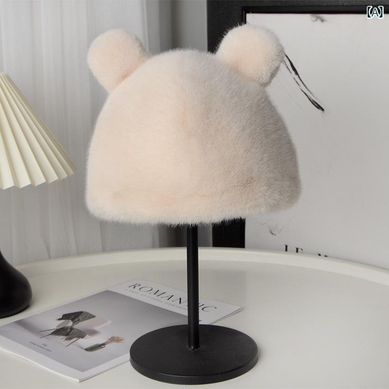 帽子の 女性の 冬の 韓国 版は多 目的です。製品カテゴリ: ウールキャップ流行の要素: 吉祥模様季節にぴったり: 冬,春,秋,春と秋産地: 河北キャップデザイン: ドームつばのデザイン: つばなしカラー: ベージュの熊の帽子,黒い熊の帽子...