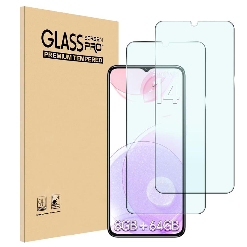 ShellChic For OUKITEL C57PRO/C57S/C1/C33 ガラスフィルム スマートフォン 専用フィルム 指紋防止 OUKITEL 対応 携帯電話フィルム 耐衝撃 【2枚入り】撥水強化ガラスフィルム 硬度9H 高透過率...
