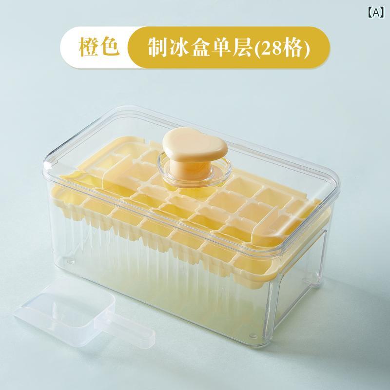 氷の 金 型は 氷の 格の シリカゲルの 食品 級の 家庭 用 氷の 格の大 容量の 冷蔵庫の 氷を 押して 蓋の 貯蔵 箱を 持ちます。ブランド: その他輸入ですか: いいえ貨物番号: 623材質: Pp + シリコーン産地: 義烏ロゴを...