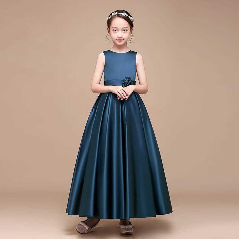 子供ドレス キッズドレス ロングドレス Aラインドレス 全7色 ピアノ演奏会 発表会 結婚式 女の子用 110-160cm フォーマル 誕生日 七五三 小学生 中学生 高校生 上質 高級 送料無料女の子なら一度は憧れるシンプルロングドレス ...