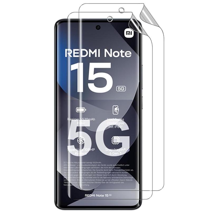 Gosento For POCO M8 5G / Redmi NOTE 15 5G フィルム【2枚入り】全面保護フィルム 非ガラス 高透過率 耐衝撃 防指紋 超薄 TPU保護フィルム 気泡ゼロ全面保護【対応機種】POCO M8 5G 専用液...
