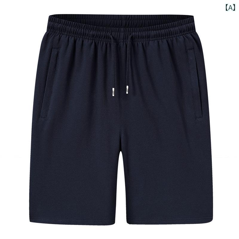 夏の半 ズボンの 男性の 5 分の ズボンの ゆったり して いる 大きい サイズの ニットの 純綿の ズボンの 通気 性の 薄い タイプの 中で ズボンの 男性の 外は 大きい パンツを 着ますソースカテゴリ: 現物ブランド: 狼・伝承貨...