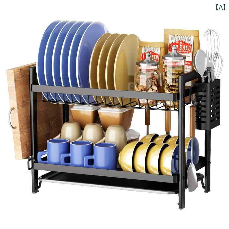 クロスボーダーキッチンシンク 収納 ラック、 食器、 箸、 カトラリー、 ウォーター カップ、 取り外し 可能な ボウル ラック、 食器、 キッチン 収納 ラックブランド: バイイー輸入するかどうか: いいえ商品番号: 222材料: 炭素鋼...