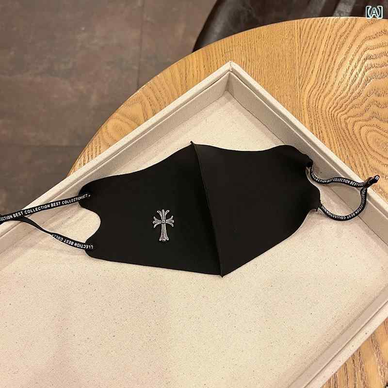 韓国の 新型 ファッション 個性 レ トロ 十 字 花 マスク クロス 服 マスク 日常 防塵 個性 アクセサリー材質: ナイロン加工方法: フロストロゴを追加印刷する: いいですブランド: その他季節にぴったり: 冬,春,秋適用性別: 中...