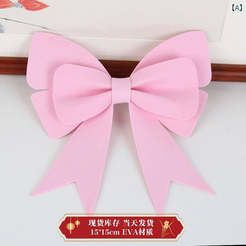 メーカー 卸売り EVAの 小さい 蝶結びの 薄い 紫色の 赤い 色の 結婚は ネットの 赤い タンスの 誕生 日の シーンを 配置 します。商品番号: HDJ2-240312色: ピンクのリボン,赤いリボン,バーガンディのリボン,薄紫のリ...