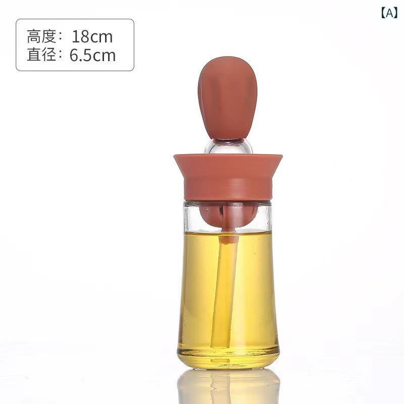 両用 キッチン 家庭 用 オイルボトルシリコンオイルブラシ 一 体型 ガラスオイルポットバーベキューエアフライヤー 用 オイル ブラシブランド: HONOR輸入するかどうか: いいえ商品番号: RY817材料: ガラス容量: レッドオイルブ...