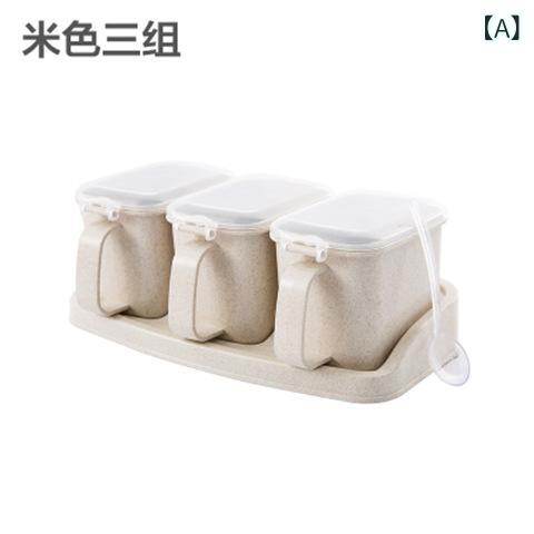 麦 香 調味 料 箱 プラスチック 調味 料 缶 セット キッチン 家庭 用 塩 缶 クリエイティブ 調味 料 箱 調味 料 缶ブランド: 来宝福輸入ですか: いいえ貨物番号: 小麦独立分格調味箱材質: null詰め調味料タイプ: 固形調味...