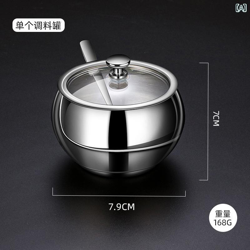 304 ステンレス 調味 料 缶 キッチン セット 家庭 用 塩 缶 瓶 唐辛子 調味 料 箱 調味 缶 スプーンブランド: 博億欧輸入ですか: いいえ貨物番号: 304調味料缶材質: ガラス詰め調味料タイプ: 固形調味料産地: 潮州贈答を...