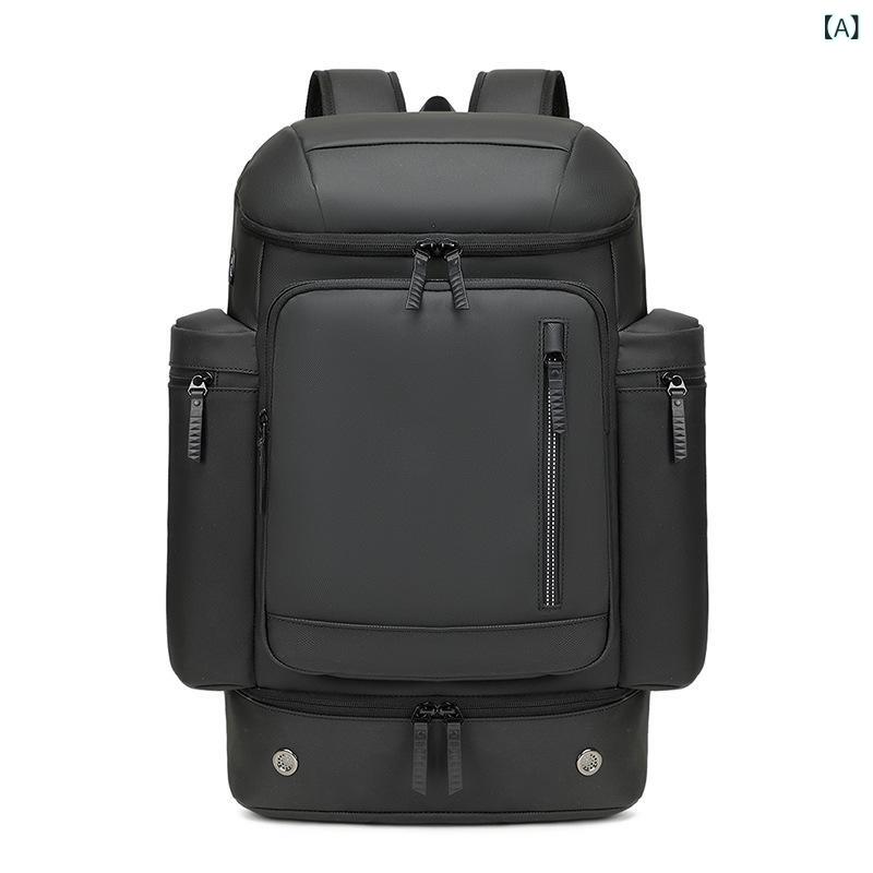 新品 メンズ リュック大 容量 旅行 スポーツ 乾湿 分離 かばん 出張多 機能 パソコン リュックサック色: 黒,グレー,青,緑対象性別: 男性適用可能なシナリオ: ビジネス旅行材料: オックスフォード生地スタイル: 国境を越えたトレンド...