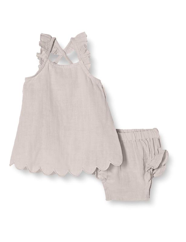 [L'ovedbaby] チュニック＆ブルーマーセットオーガニックチュニック＆ブルーマーセットベビーガールズムスリン地が涼しげなオーガニックのチュニックとブルーマーのセットです。「L’ovedbaby（ラブドベビー）」はアメリカ西海岸発のオ...