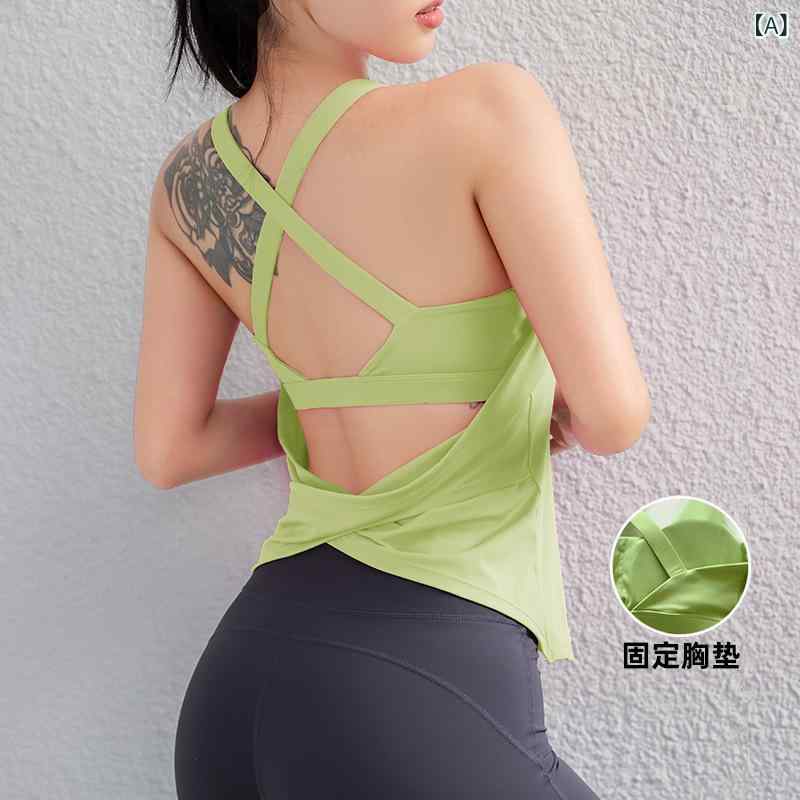 胸 パッドを 含めて スリムに 見える 運動 ベスト 女性 セクシー 美 背 ヨガ 上着 トレー ニングランニングノースリーブフィットネスウェア 夏供給カテゴリー: スポット製品カテゴリー: ベスト機能: 超弾性対象性別: 女性の適した季節...