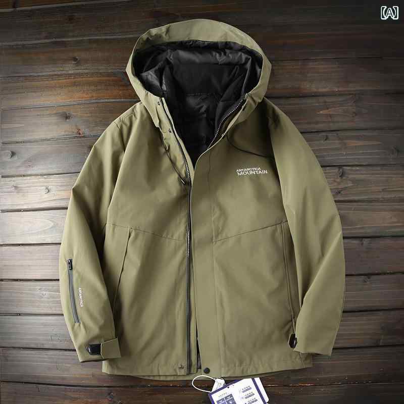 ポール エンド 三 合 一 着脱 式 90 ダウン ライナー アウトドア 防風 防水 保温 ジャケット メンズ防寒レベル: クールレベル (-30 ℃ ~ -15 ℃)マテリアル機能: 通気性ふわふわ度: 600ソースカテゴリ: 現物詰め物...